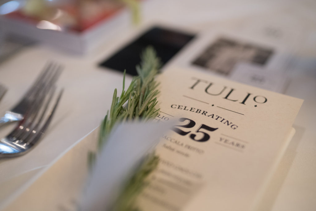 Tulio Ristorante Celebrates 25 Year Anniversary with Chef Walter Pisano ...